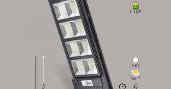 Cata 200W SOLAR Led Sokak Armatürü CT-4642 Beyaz Işık