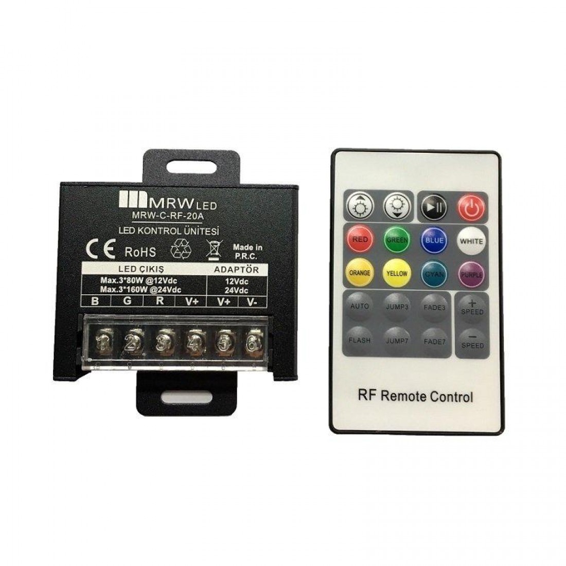 Mervesan Rgb Şerit Led Kumandası MRW-C-RF-20A